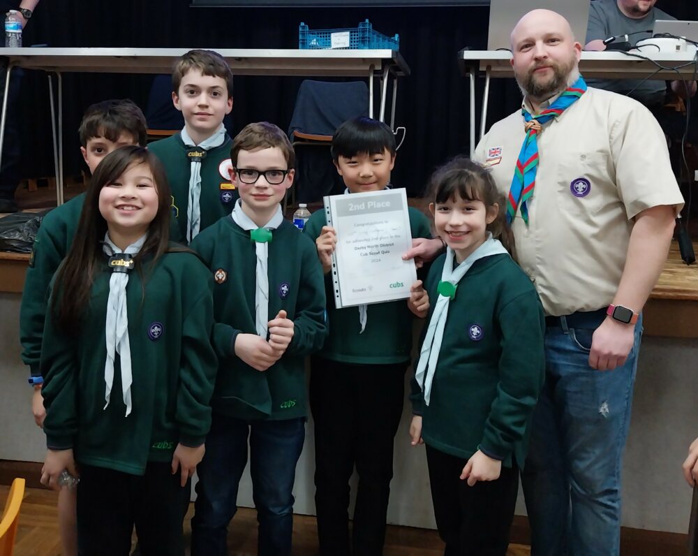 Derby North Cub Quiz, 2024 (Results) | Derby North District